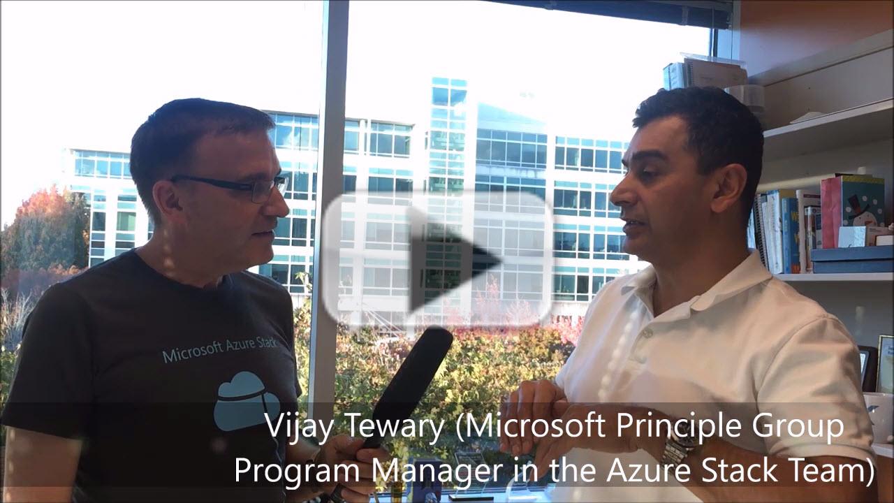 Videointerview mit Vijay Tewari über Azure Stack - Hyper-V Server Blog